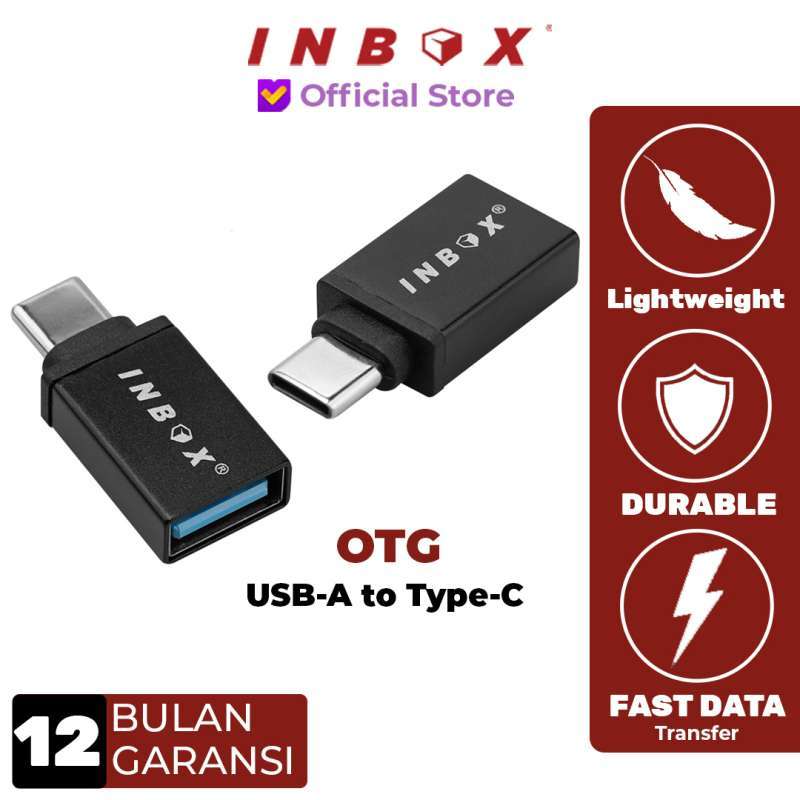 Jual INBOX FORCE OTG USB Type A to Type C Adapter Converter Connector ...