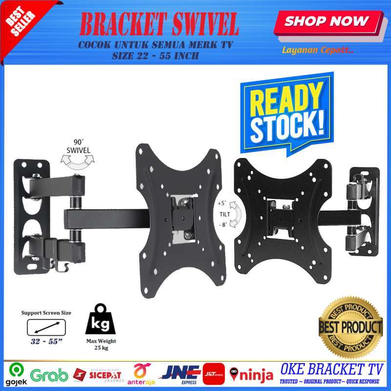 Promo Bracket TV Swivel LCD LED LCD 32 - 55 inch Breket Tv Wall Mount ...