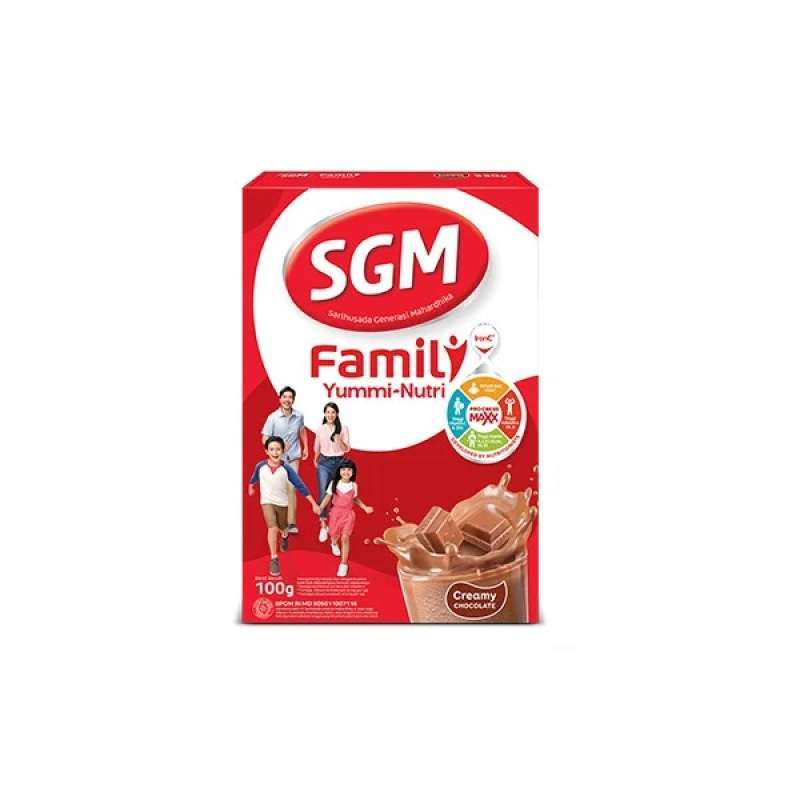 Jual Sgm Family Yummi Nutri 100 Gram - Susu Kesehatan Keluarga - Cokelat Di Seller Runningshop ...