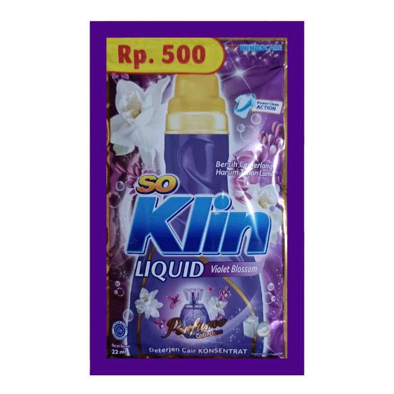 Promo So klin Cair Liquid 22ml 1 dus isi 130 sachet Diskon 10% di Seller Shofiishop10 ...