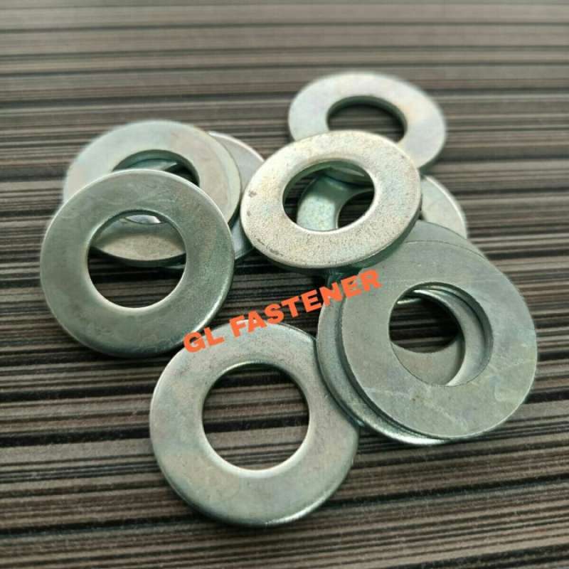 Promo Ring Plat M12 Putih Galvanis / Wp / Washer Plat / Besi / Flat ...
