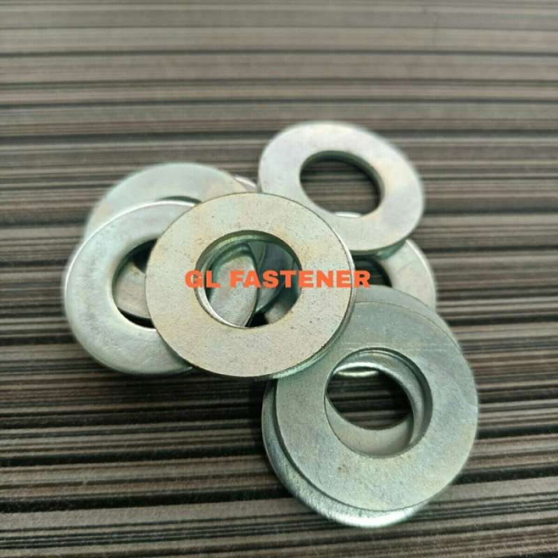 Promo Ring Plat M12 Putih Galvanis / Wp / Washer Plat / Besi / Flat ...