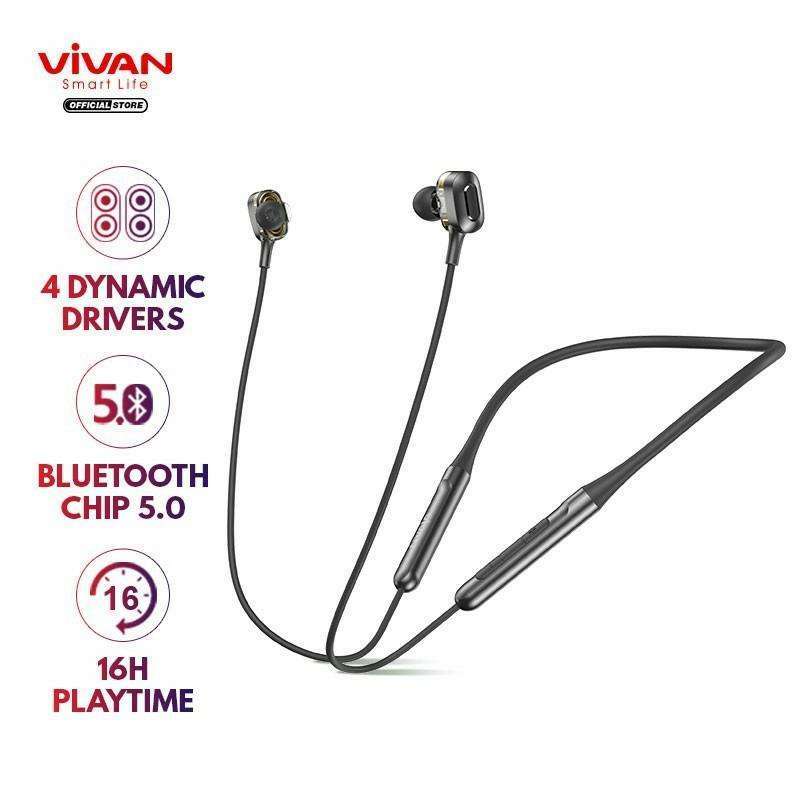 Jual HEADSET BLUETOOTH VIVAN LIBERTY N100 CHIP 5.0 WATERPROOF IPX4 ...