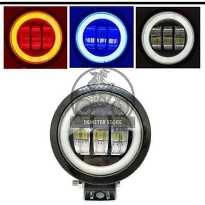 Jual Lampu Daymeker Bulat Medium Led Angle Model Daymaker 3 Mata ...