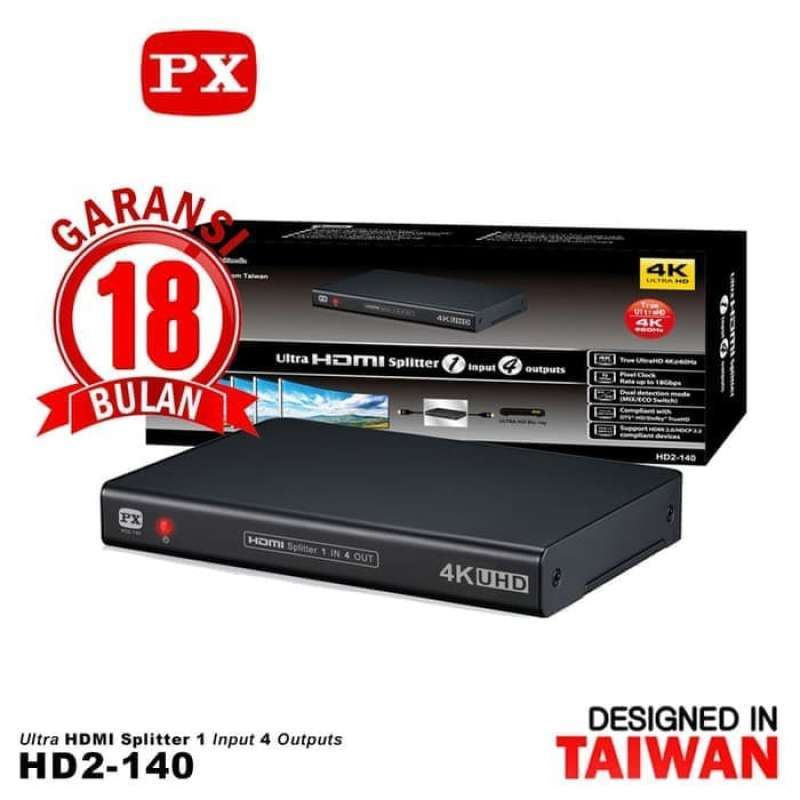 Promo Px Ultra Hd2-120 Hdmi Splitter 1 Input 2 Output Diskon 10% di ...