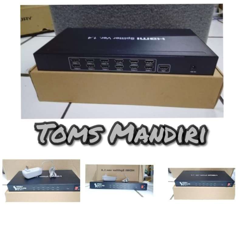 Promo Hdmi Splitter 1 To 12 - Splitter Hdmi 12 Port Diskon 10% di ...