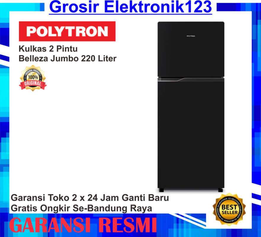 Jual KULKAS POLYTRON Kulkas 2 Pintu Belleza Jumbo 220 Liter PRW 23ZX di ...