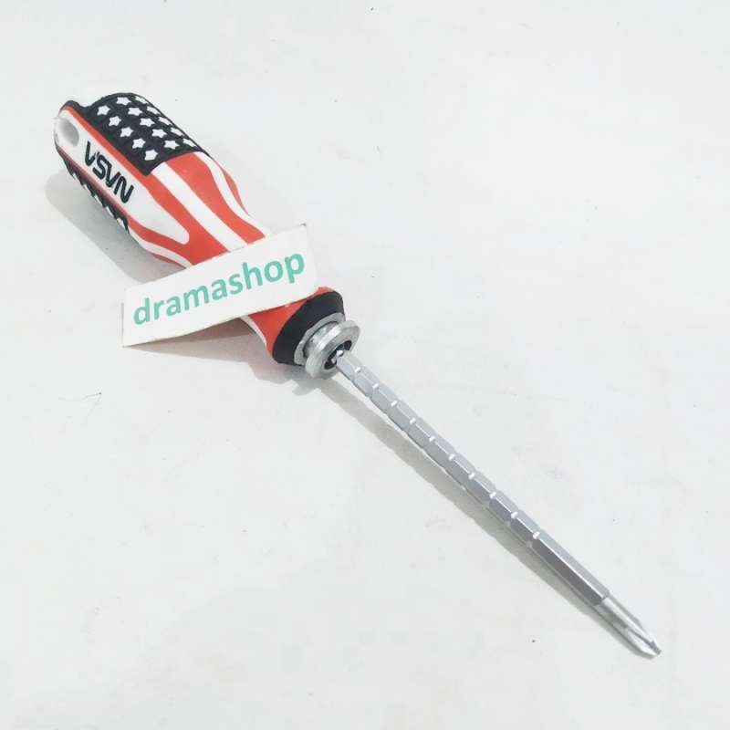 Jual Obeng Bolak Balik Min Plus (-)(+) Bintik Mini Panjang Pendek ...