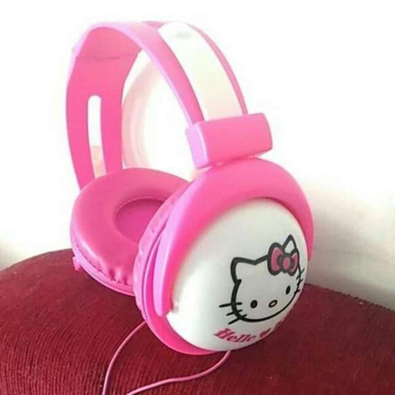 Jual (Hello Kitty) Headset Bando Karakter Hello Kitty Headphone di ...