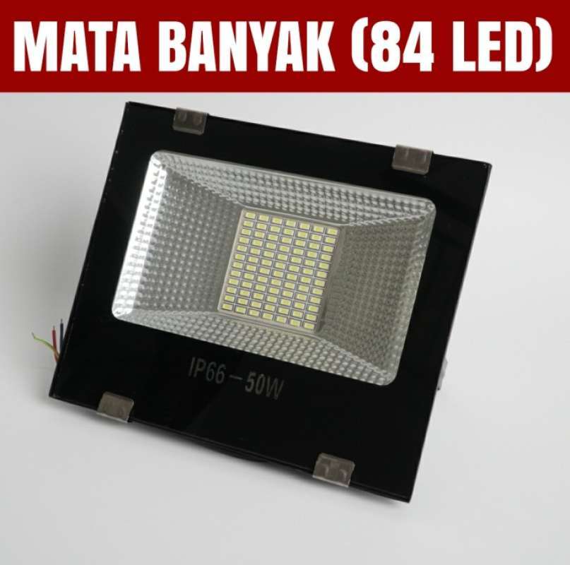 Jual Lampu Sorot Tembak Led 50 Watt Mata Banyak 84 Mata Led Floodlight ...