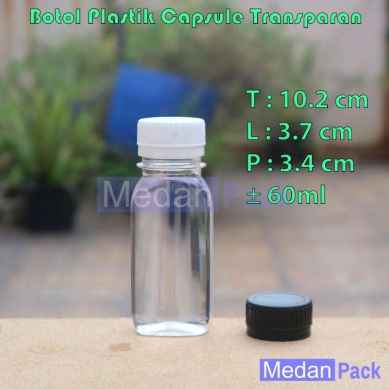 Jual Botol Plastik Kapsul 60 ml per 12 pcs di Seller Medan Pack - Pulo ...