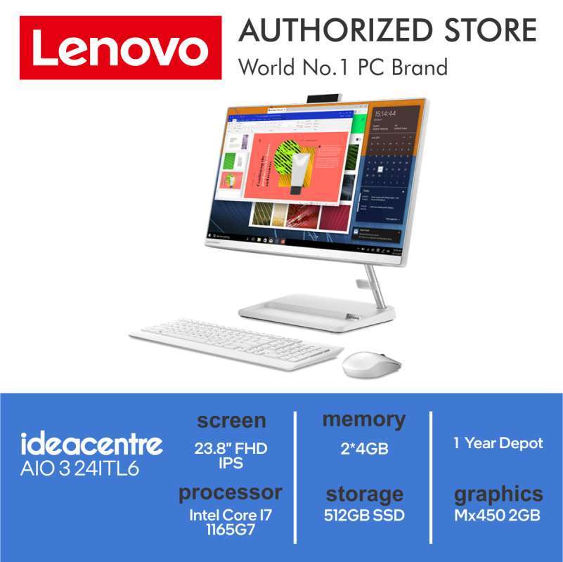 Jual LENOVO IDEACENTRE AIO 3 I7 1165G7 8GB 512GB MX450 2GB FHD IPS di ...