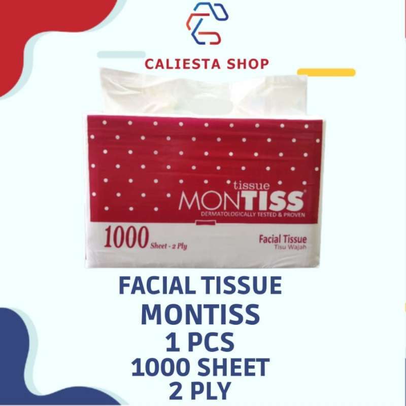 Promo Montiss Facial Tissue 1000 Sheets - 2 Ply Diskon 20% di Seller ...