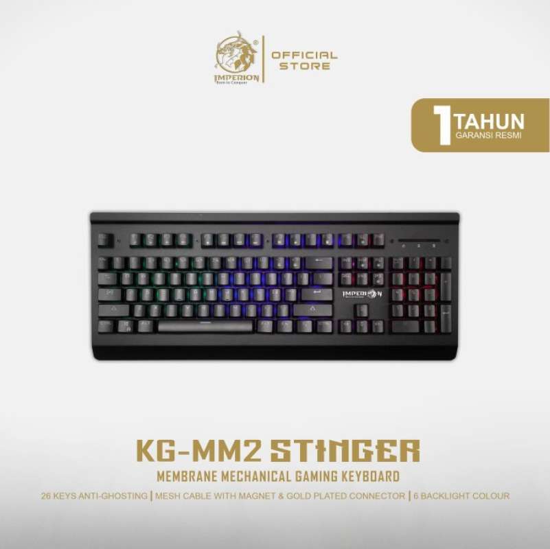 Jual Keyboard Gaming Imperion Stinger KG-MM2 Mechanical membrane, RGB ...