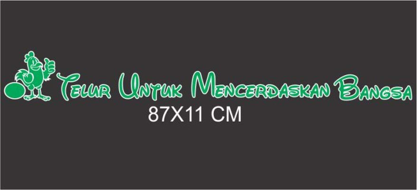 Jual sticker telur untuk mencerdaskan bangsa di Seller madinasolo ...