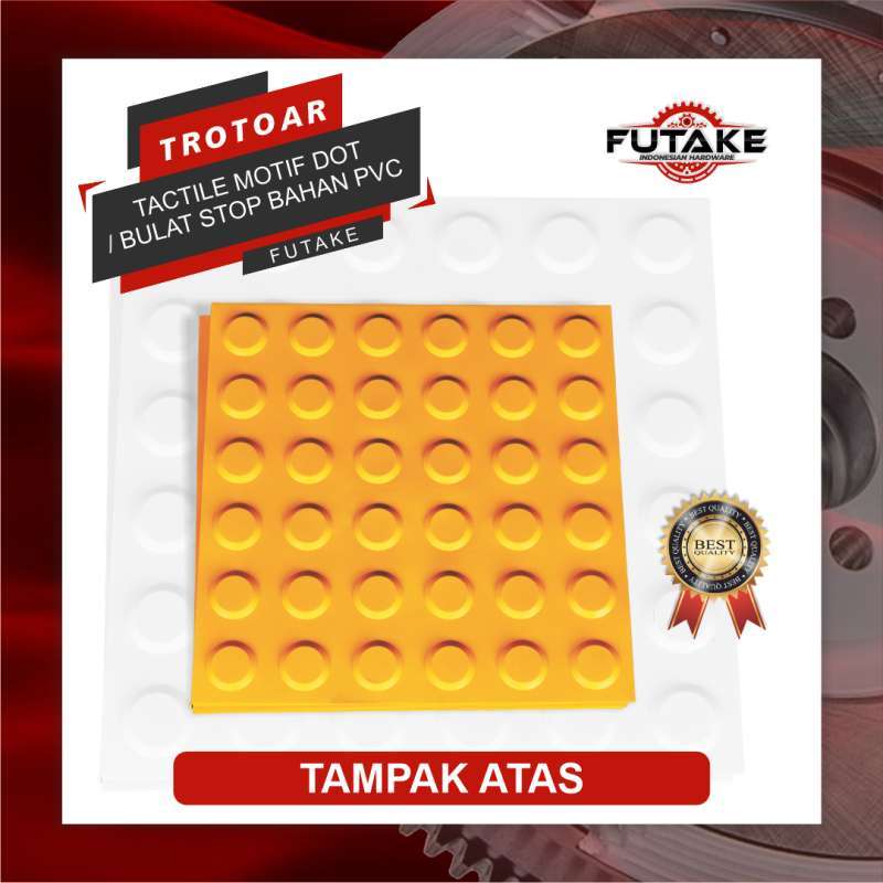 Promo Blind Road Tactile Yellow Line Motif Bulat/ Line Dot Bahan Pvc ...