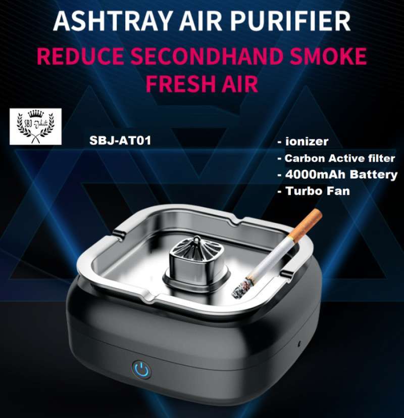 Jual SBJ Ashtray Air Purifier asbak Penyaring Asap Rokok HEPA Ionizer ...