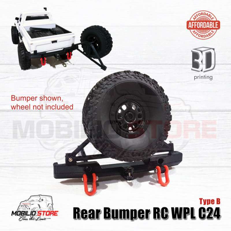 Promo Rear Bumper Upgrade Part Rc Wpl C24 3d Print 1/16 Scale Crawler ...