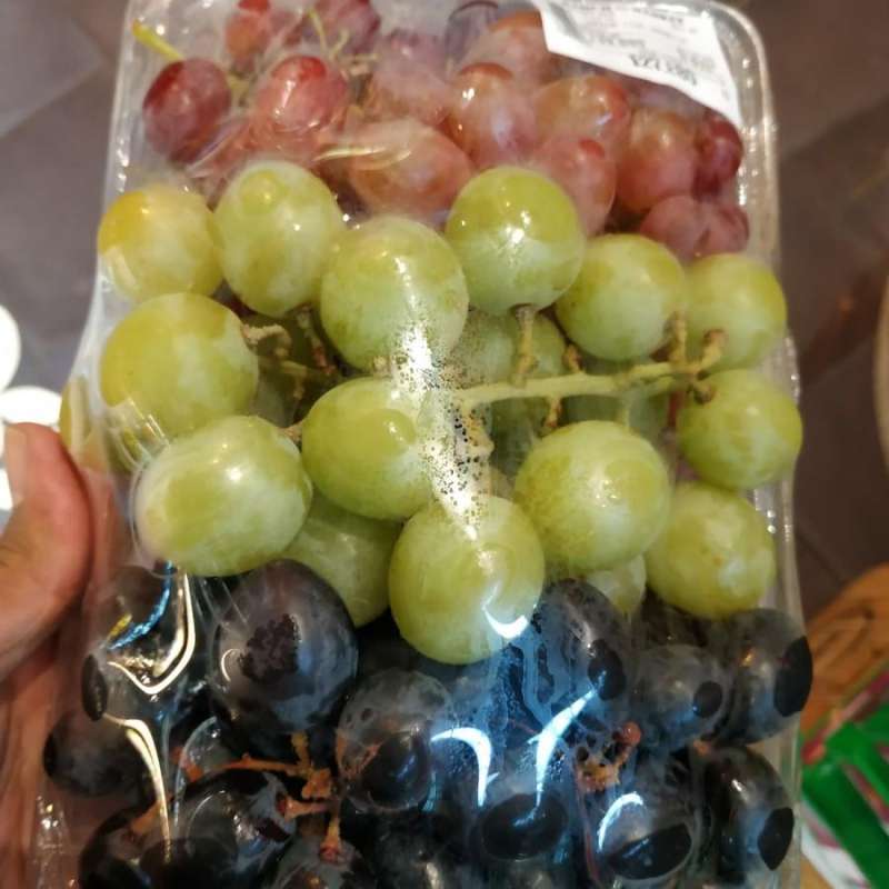 Jual Buah Anggur Fresh Triple Color/ 3 Warna 900 Gram. Di Seller ...