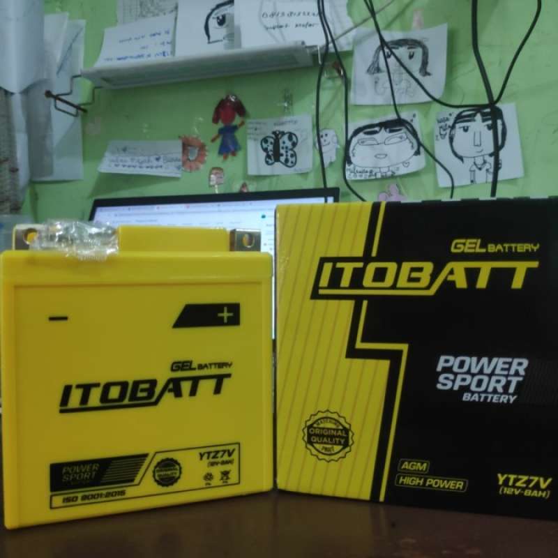 Promo Aki Motor Vespa Sprint Ytz7V Go Battery 12V 7Ah Accu Kering ...