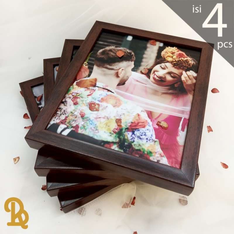 Promo Paket 4Pcs Cetak Foto Laminasi + Bingkai Frame Foto Blok - Photo ...