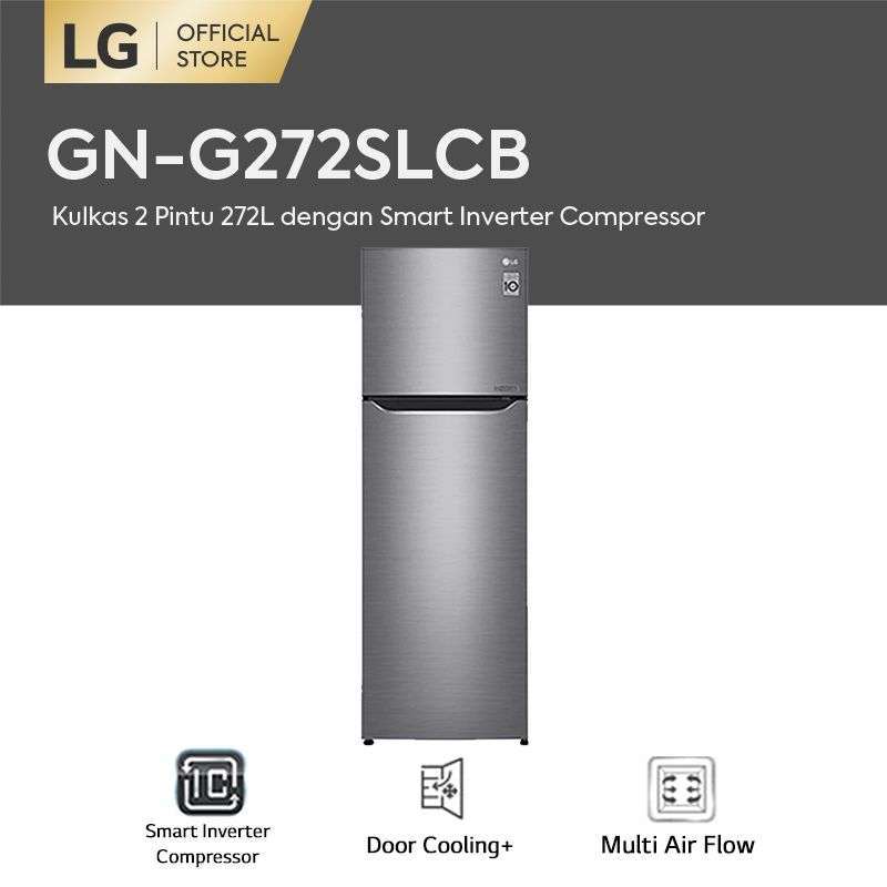 Jual Lg Gn-g272slcb Smart Inverter Compressor Dan Door Cooling Kulkas 2 Pintu [272 L/254 L] Di ...