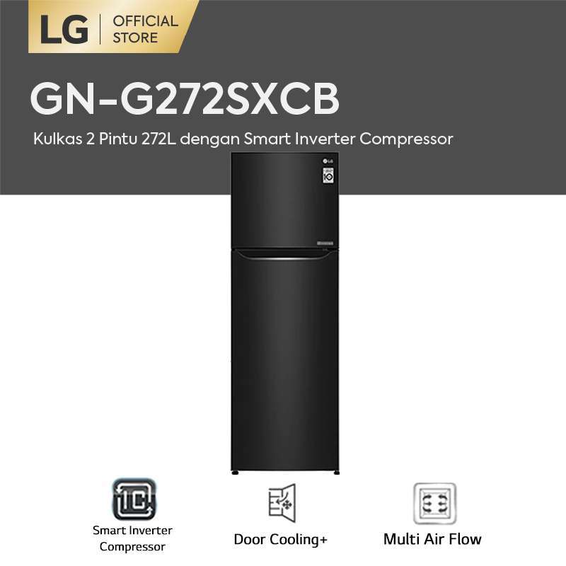 Jual Lg Kulkas 2 Pintu Smart Inverter Compressor [272l/254l] Gn-g272sxcb Di Seller Lg Official ...