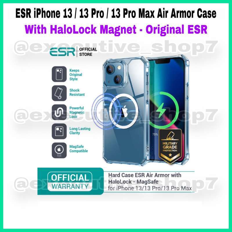 Jual ESR iPhone 13 / 13 Pro / 13 Pro Max Air Armor Case with HaloLock Magnet - Original ESR - IP ...