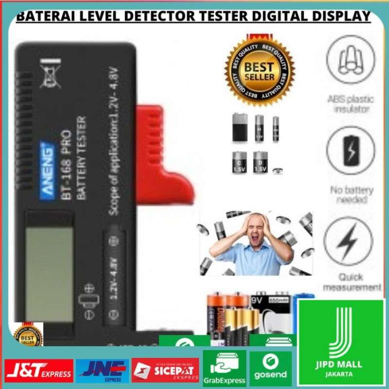 Promo Alat Cek Tester Isi Baterai Level Detector Digital Manual 18650 ...