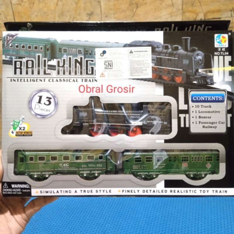 Promo Mainan Kereta Api Train Set Gerbong Lokomotif Klasik Classic ...