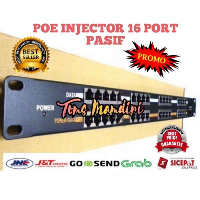 Jual Poe Injector Pasif 16 Port 10/100 Mbps Rackmount 1U di Seller ...