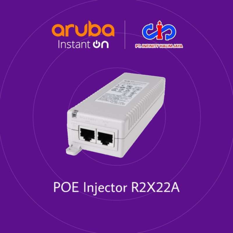 Jual Aruba HPE GIGABIT POE INJECTOR INSTANT ON R2X22A MIDSPAN ADAPTOR ...