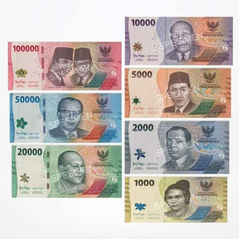 Jual Koleksi Uang Baru 2022 Semua Pecahan 1 Amplop isi 200Rb - 1 Amplop ...