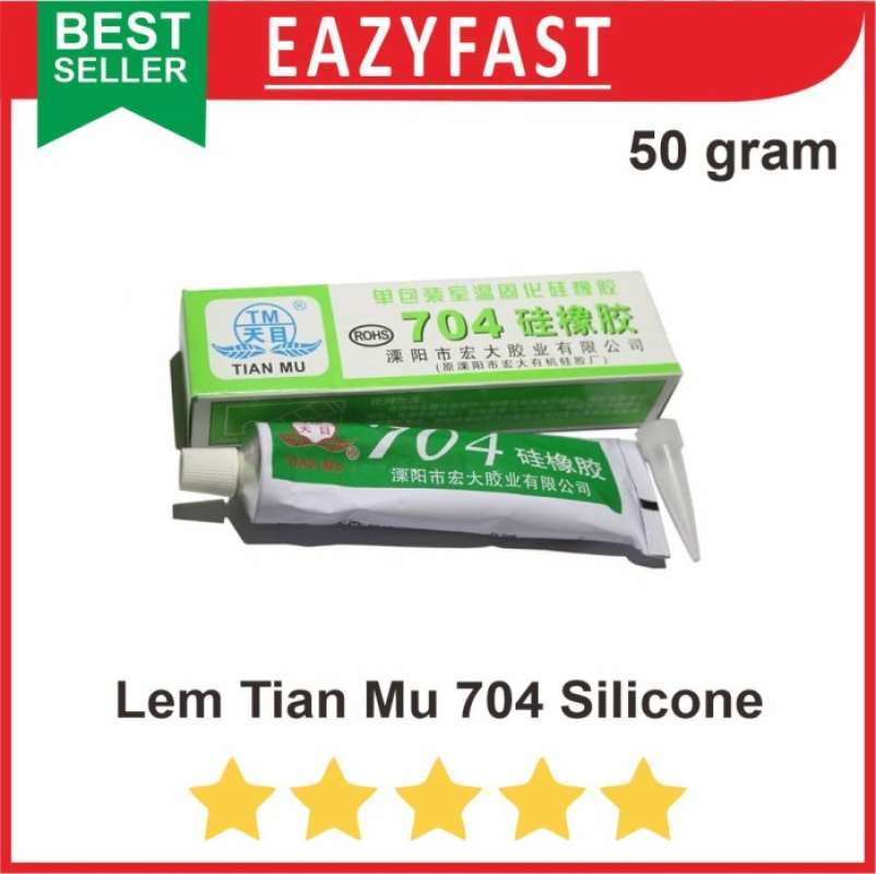 Jual Lem Tian Mu Hijau 704 Silicone Rubber Glue Sealant Seal Silikon ...