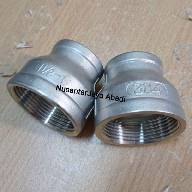 Jual Reducer Stainless Ss 304 Drat 1 1/2 X 1 Inchi - Reducer Drat 1 1/2 X 1 - Multicolor di ...