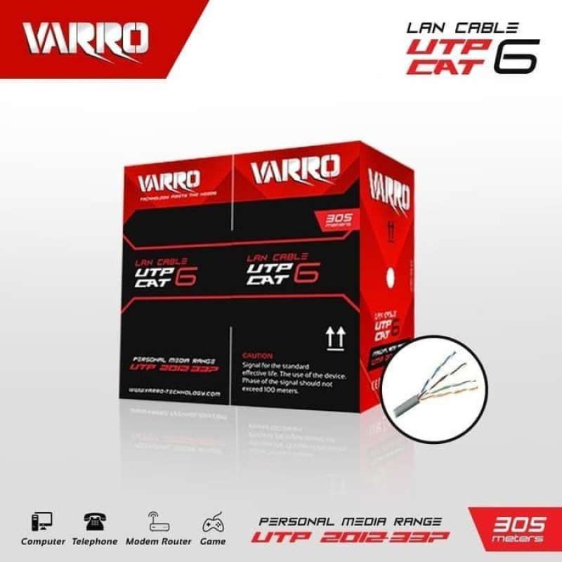 Promo Varro Kabel Utp Cat6 / Cable Lan Rj45 Cat.6 305M Diskon 15% di ...