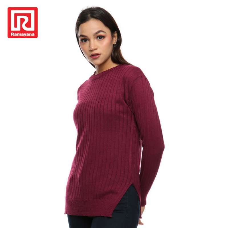 Promo Ramayana - Sweater Rajut Jalur Abg-Putih Diskon 52% di Seller ...