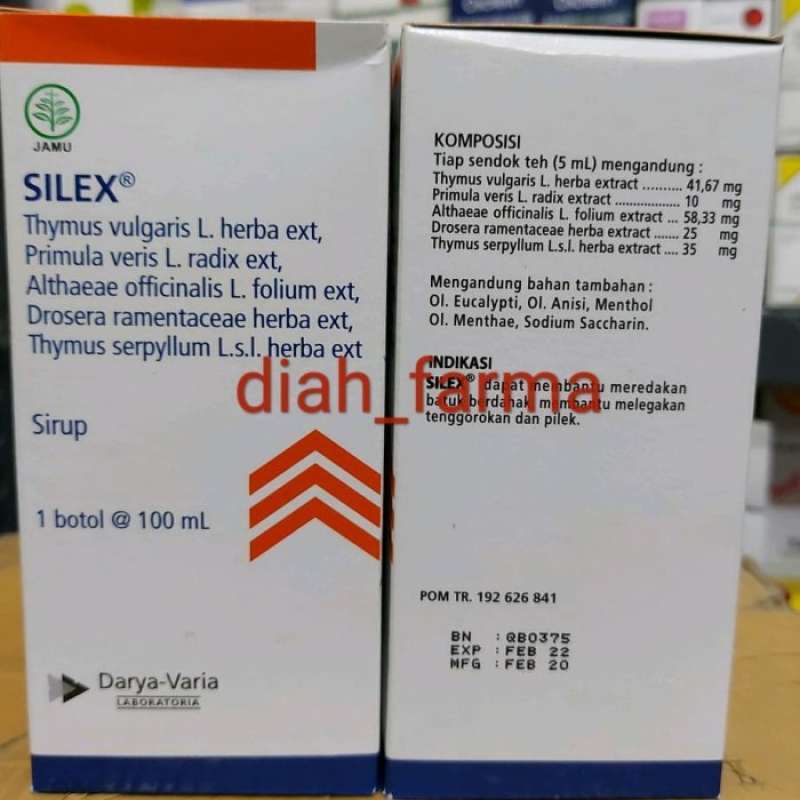 Promo Silex Sirup Obat Batuk Herbal 100Ml Diskon 17% di Seller PALANG ...