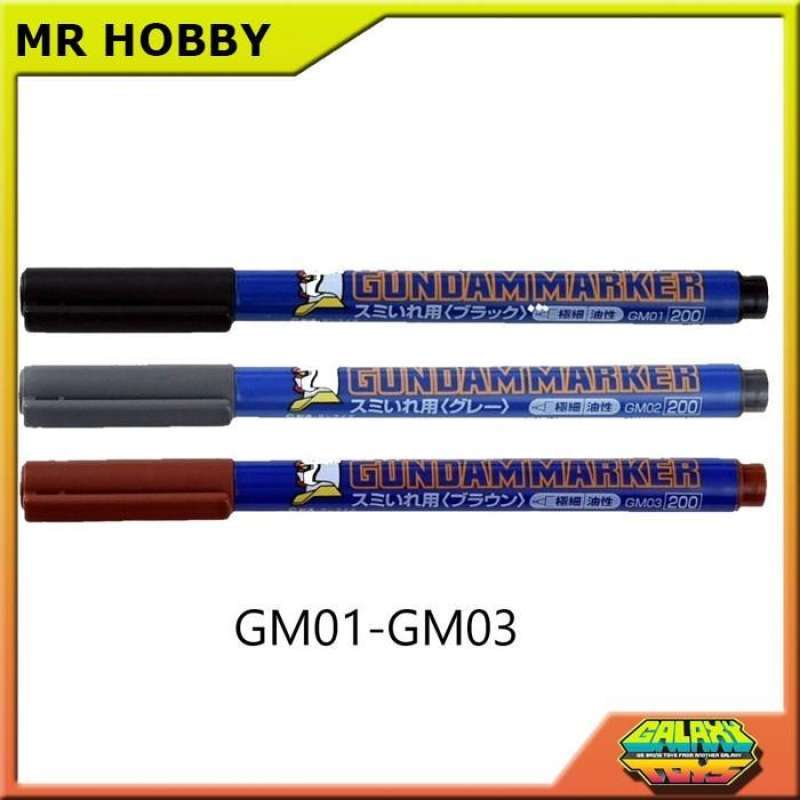 Jual Mr Hobby GUNDAM MARKER Ultra Thin Pen for Panel Lining GM 01 02 03 ...
