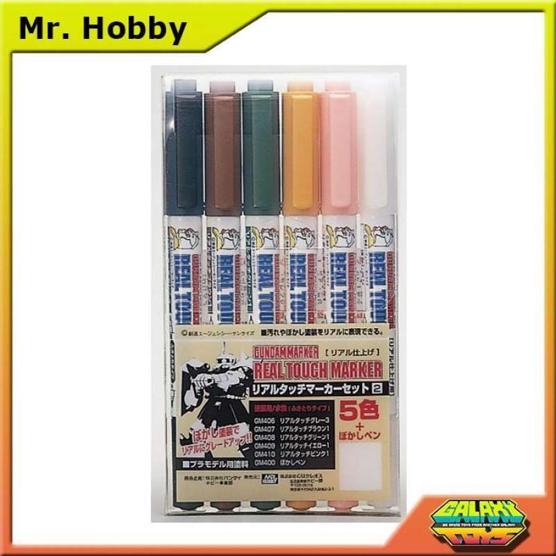 Jual Mr. Hobby Mr. Color GUNDAM MARKER REAL TOUCH MARKER SET 2 GMS 113 ...