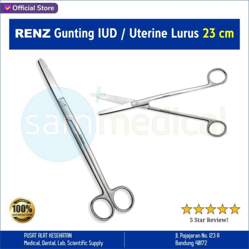 Jual Renz Gunting Iud Atau Uterine Scissors Lurus 23cm Di Seller Sam ...