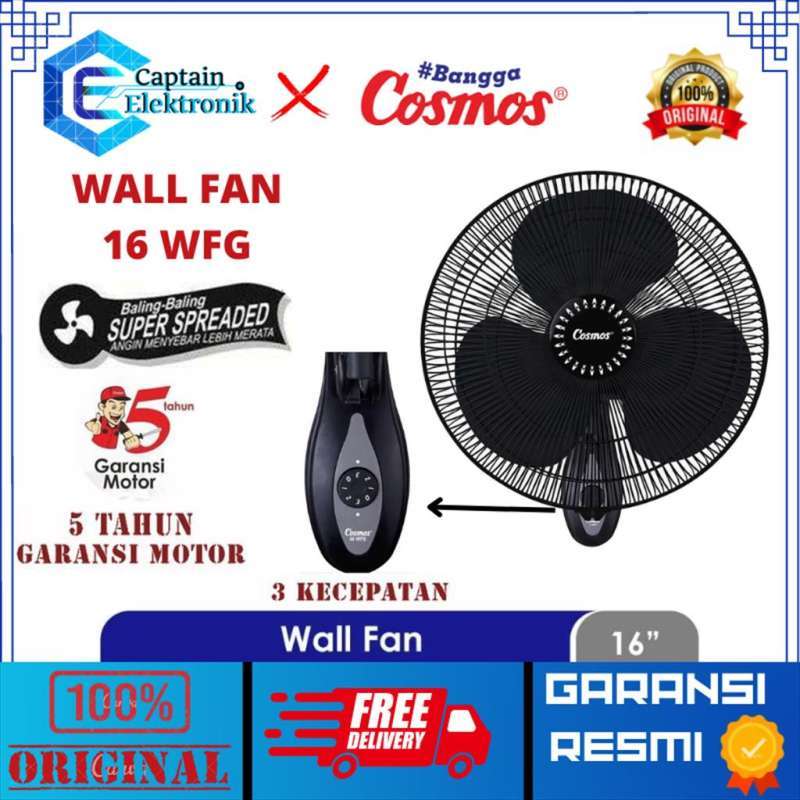 Jual COSMOS 16WFG / 16 WFG - Wall Fan 16 inch Wall Fan 16 16-WFG ...