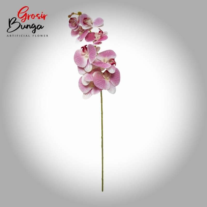 Jual Bunga Artificial - Anggrek Latex Premium - Warna Pink Soft di ...