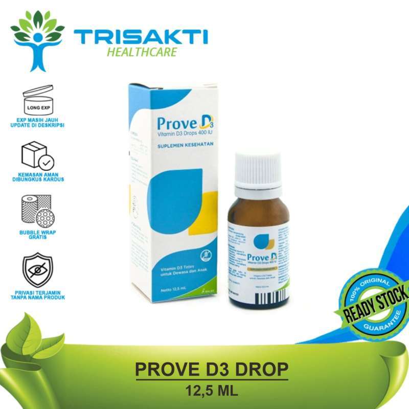 Promo Prove D3 Drop 12.5 ML - Vitamin D3 Cholecalciferol 400 IU Diskon ...