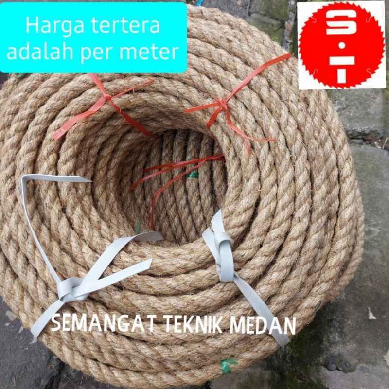 Jual 18mm TALI KAPAL MANILA TARIK TAMBANG DADUNG TAMPAR TEBAL 18 mm ...
