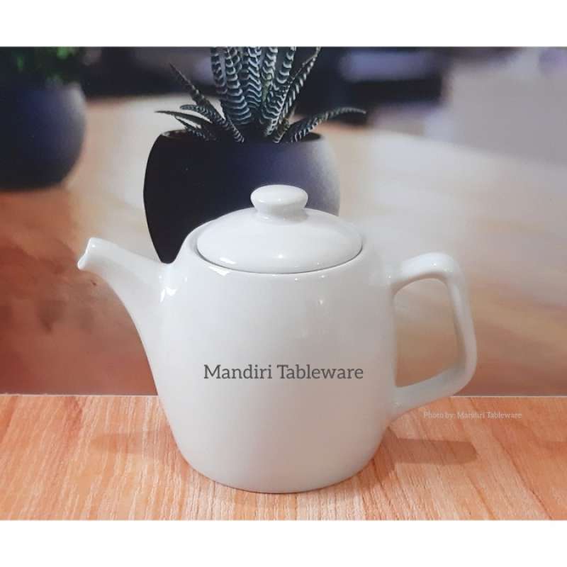 Jual Teko Keramik | Tea Pot | Putih Polos | Volume: 700 Ml di Seller ...
