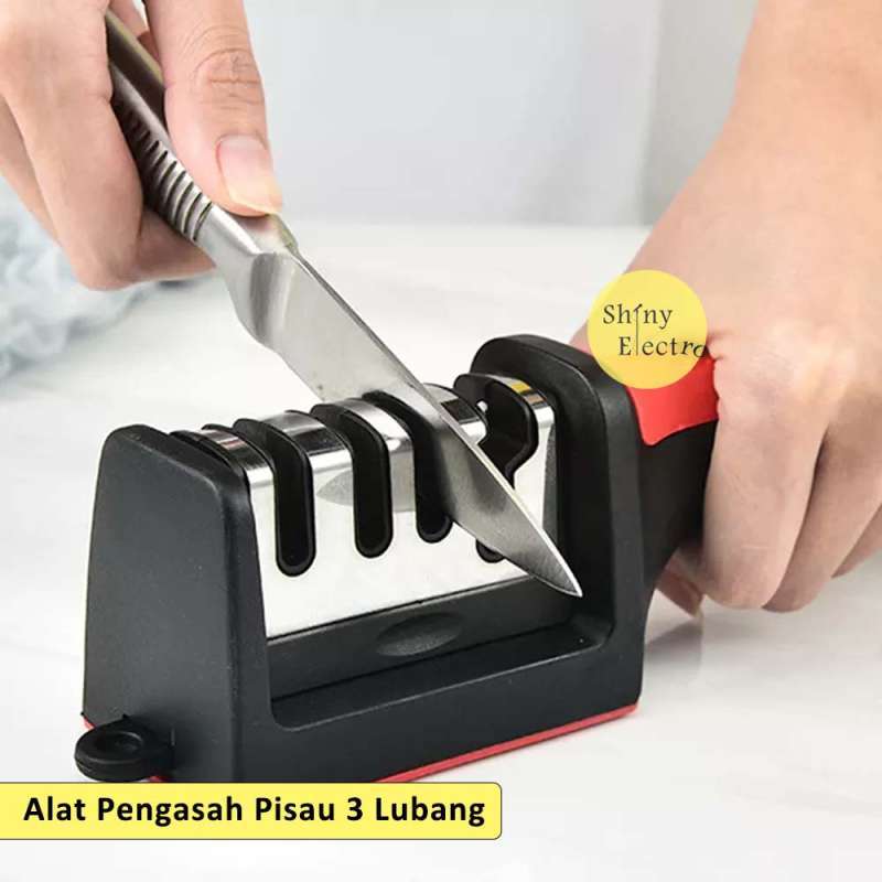 Promo Asahan Pengasah Pisau Gunting 3 Lubang 3 in 1 Tumpul Jadi Tajam ...