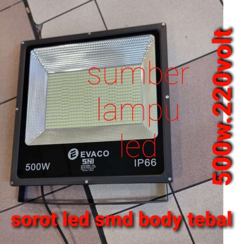 Jual Lampu Sorot Smd 500Watt 500W Floodlight Tembak Led 500 Watt 500 W ...
