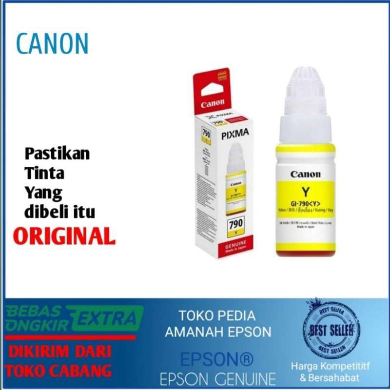 Promo Canon PIXMA GL-790 Original - G1010/G2010/G3010/G4010 yellow ink ...