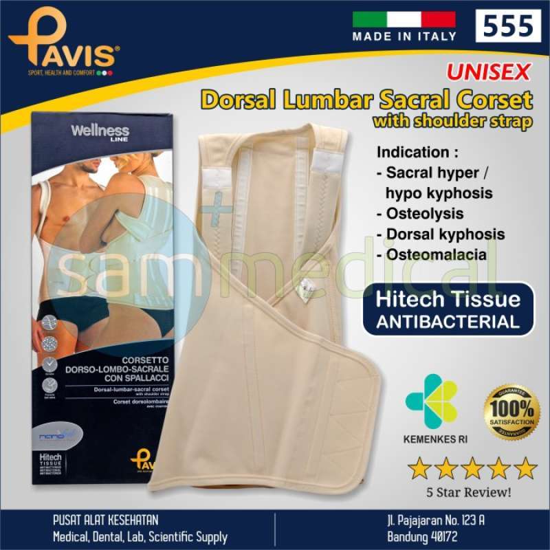 Jual PAVIS Korset Tulang Belakang 555 atau TLSO atau Spinal Brace MADE IN ITALY - SIZE M di ...